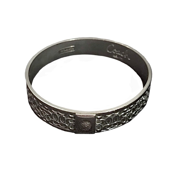 Coach | Jewelry | Vintage Silver Signature Coach C Bangle | Poshmark